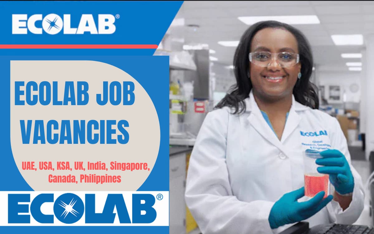 Ecolab Jobs USA, UK, France, Germany, Canada, Spain, Poland